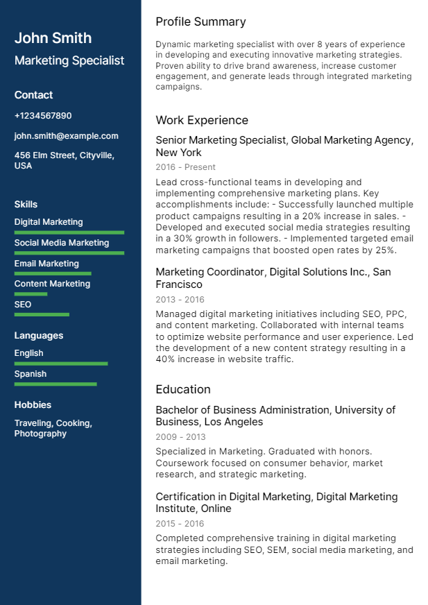 CareerBio.io | Resume Builder and CV Maker